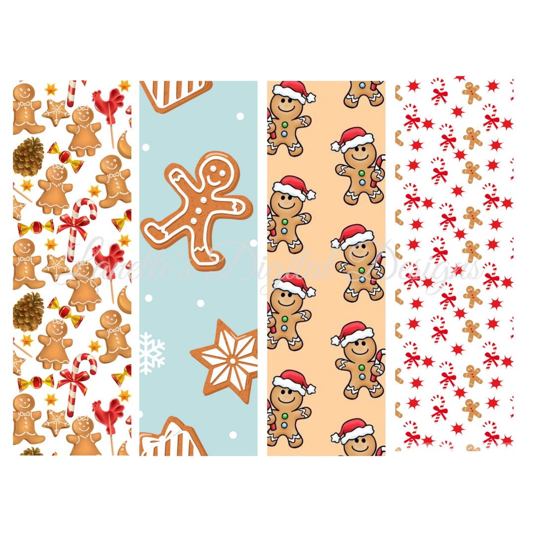 Gingerbread Man, Christmas Pen Wraps, Instant Download, Digital File ...