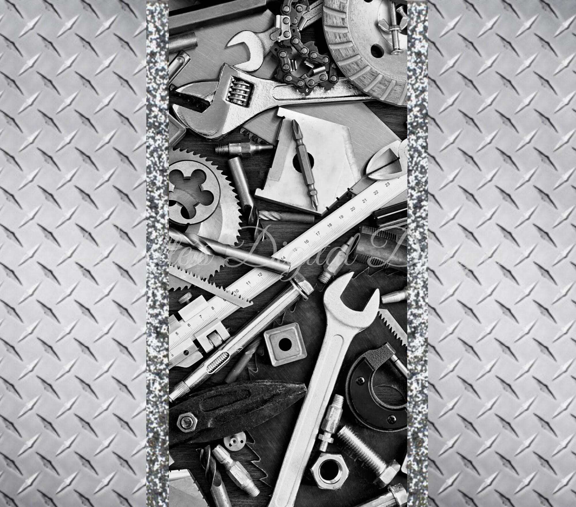 Mechanic Tools, Toolbox 20oz Skinny Tumbler Wrap, Instant Download ...