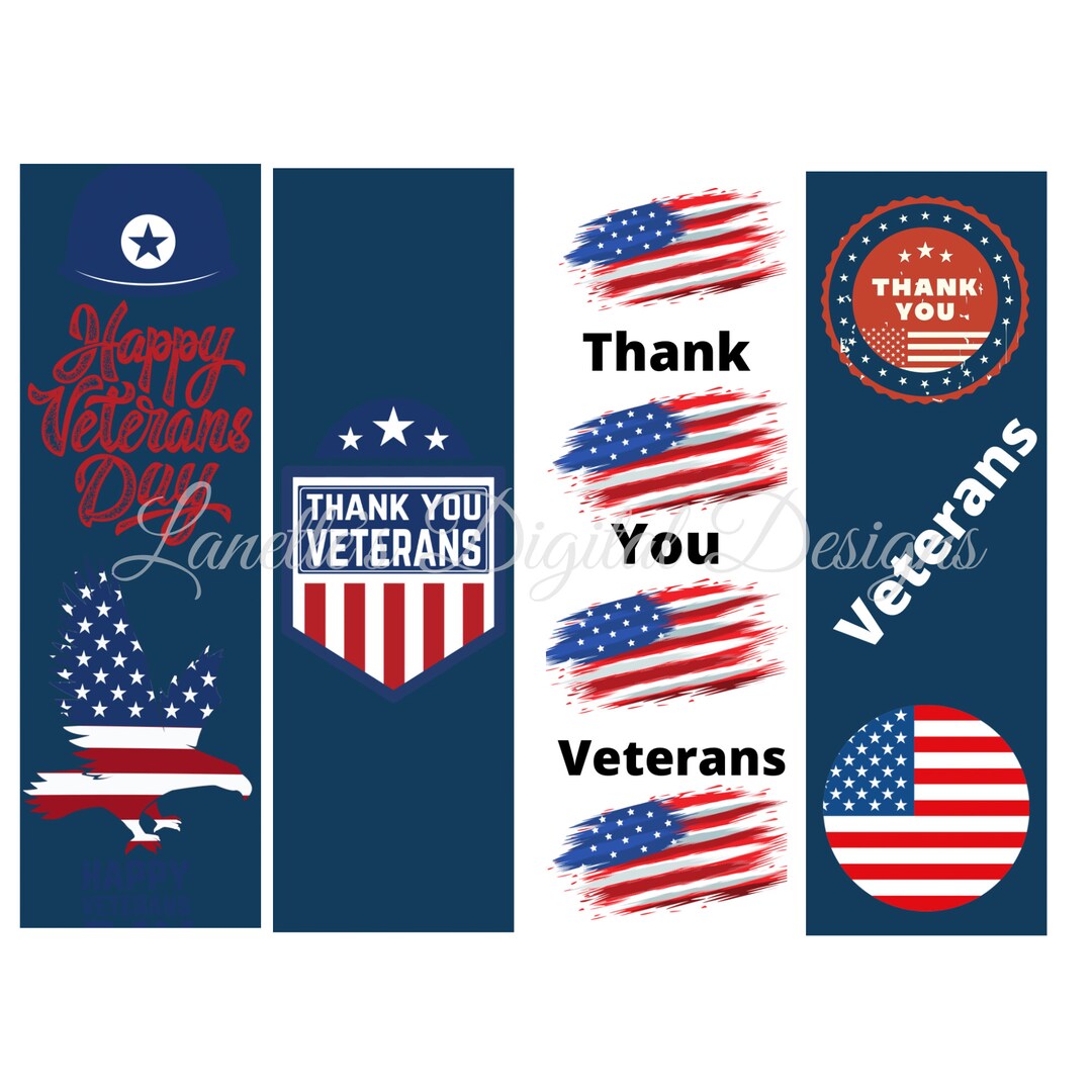 Veterans Patriotic Pen Wraps, Instant Download, Digital File, PNG - Etsy