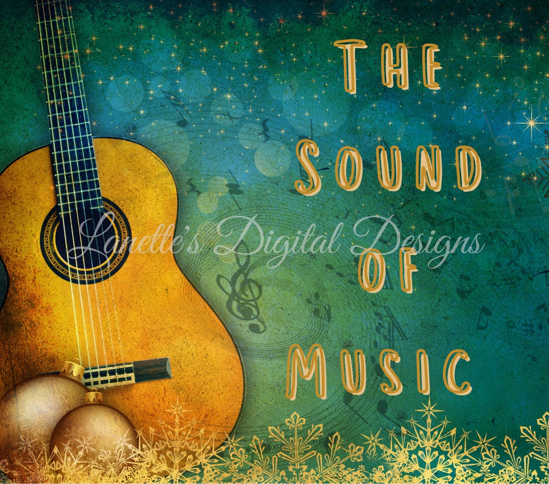 The Sound of Music, Music Notes, Guitar, 20oz Skinny Tumbler Wrap ...