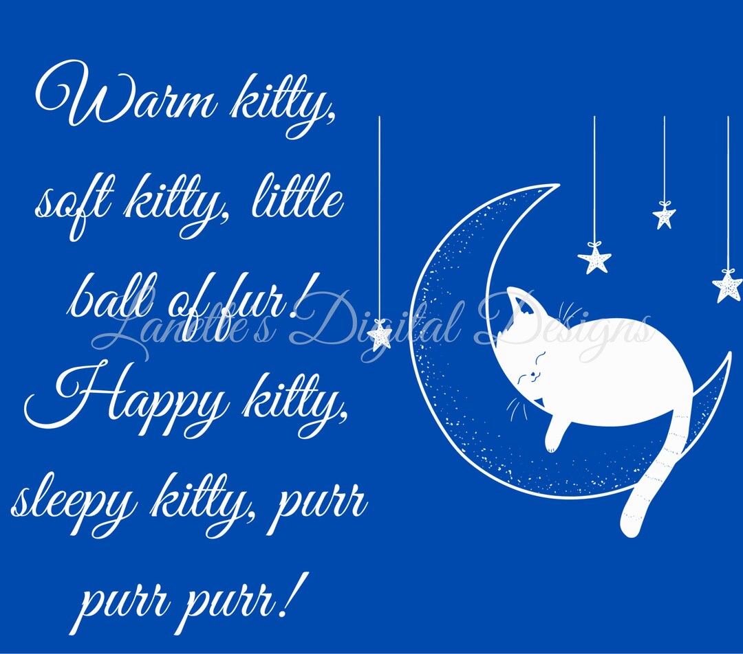 Soft Kitty, Warm Kitty, Little Ball of Fur Song, 20oz Skinny Tumbler ...