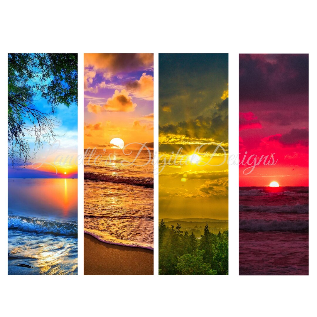 Beautiful Beach Sunsets, Sunset Pen Wrap, Paradise Beach Pen Decal ...