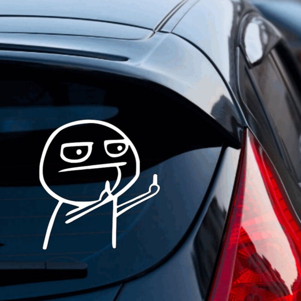 Middle Finger Decal - Etsy