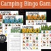 Camping Bingo Game Cards for Kids - Campfire Printable Game - Summer ...