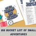 Big Bucket List of Small Adventures | Experience Checklist for Families ...