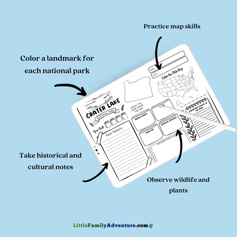 Pacific Northwest National Parks Research Pages | Landmark Coloring ...