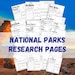 National Park Research Pages | National Park Coloring Sheets | Grand ...