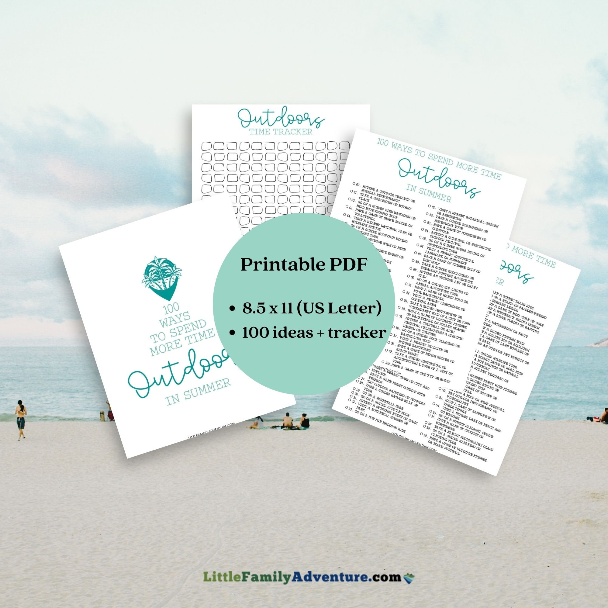 Spend More Time Outside Tracker | Outdoor Time Habit Tracker | Outdoor ...