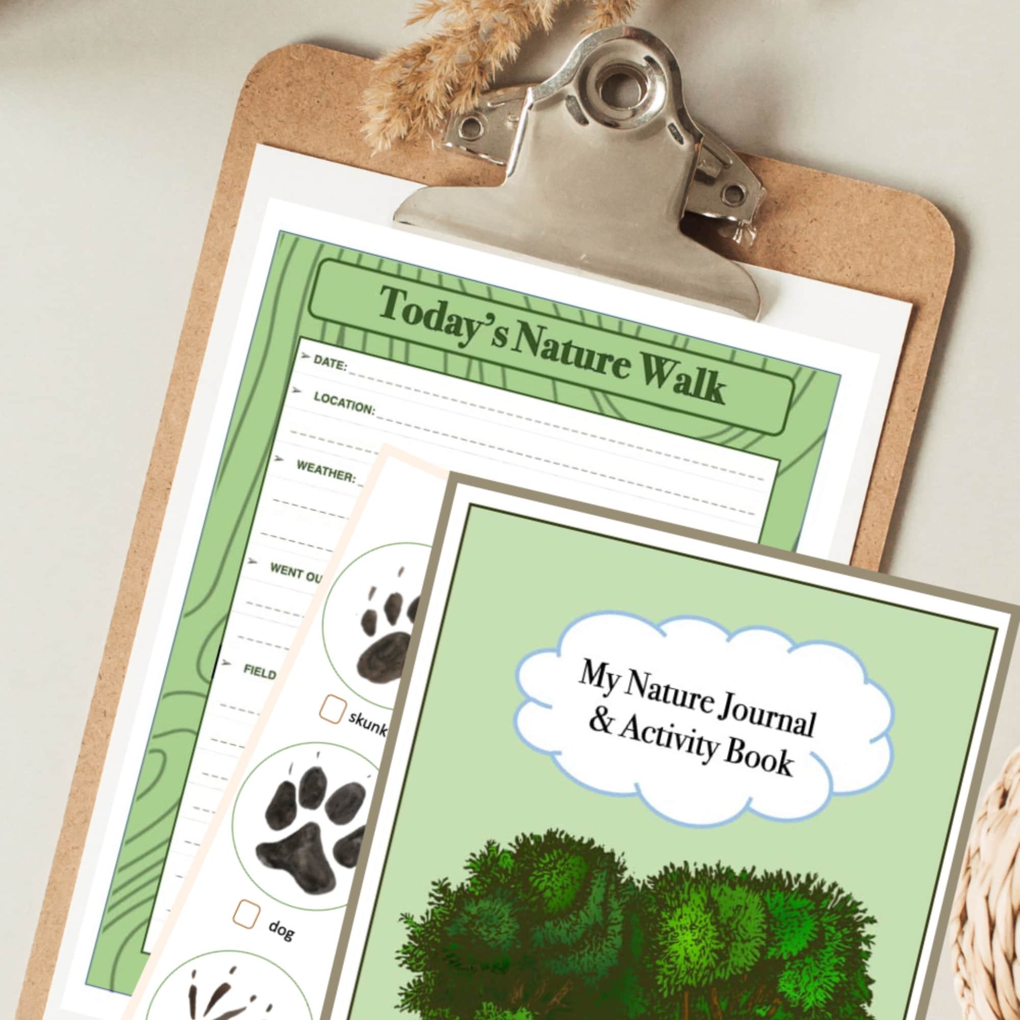 Children's Nature Journal & Outdoor Activity Book | Digital Download ...