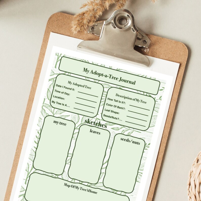 Children's Nature Journal & Outdoor Activity Book | Digital Download ...