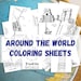 Travel the World Coloring Pages | Geography Study for Homeschool | Kids ...