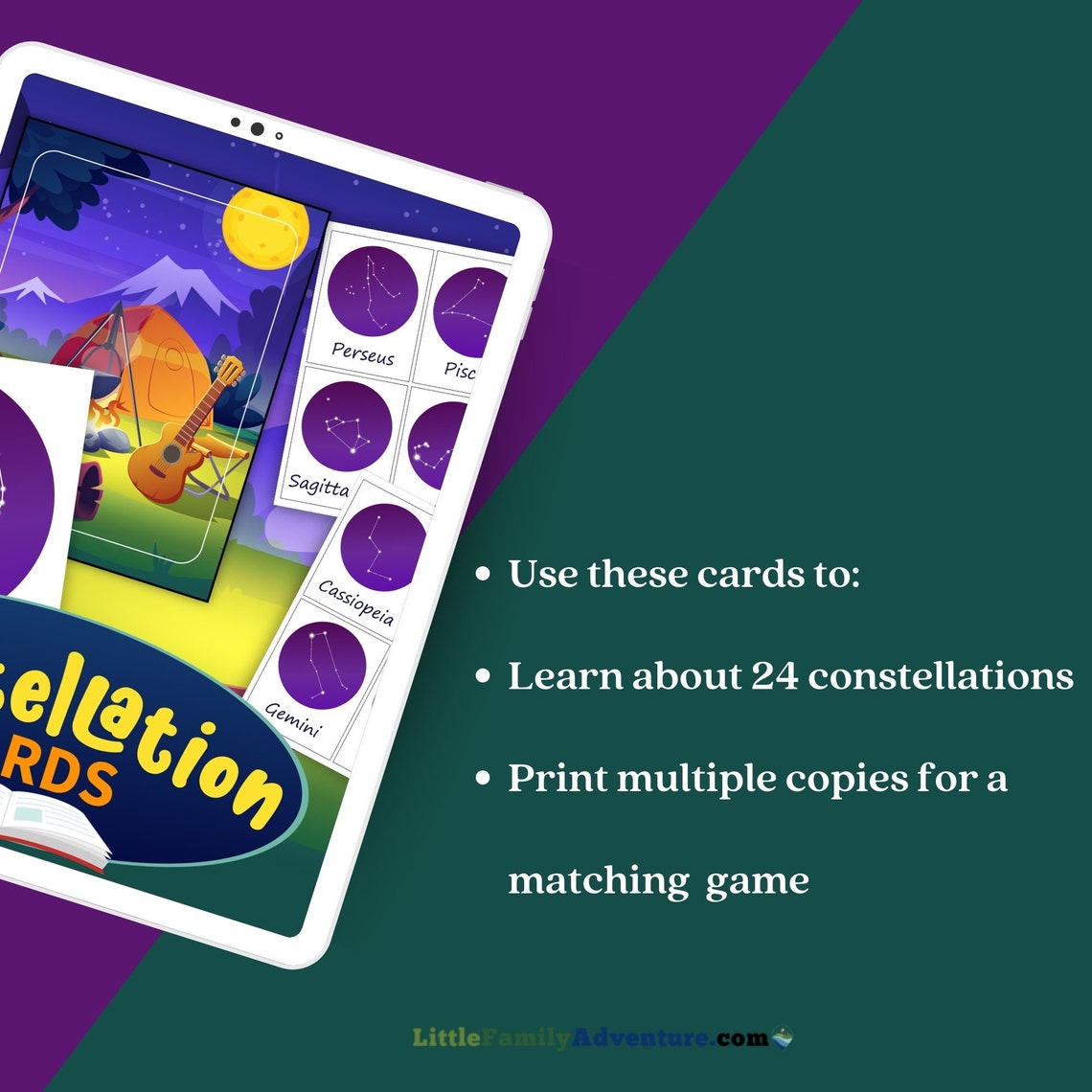 Printable Constellation Cards | Learn the Stars | Astronomy Unit Study ...