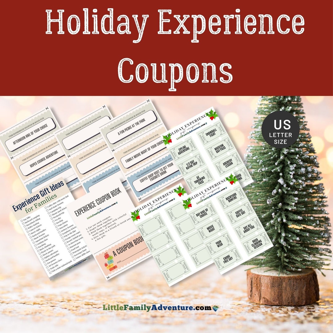 Holiday Experience Coupon Book | DIY Family Gift (PDF) - Etsy