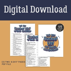 Big Bucket List of Small Adventures | Experience Checklist for Families ...