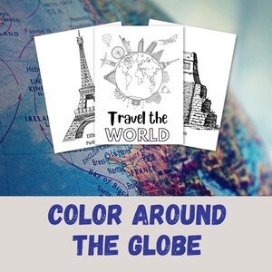 Travel the World Coloring Pages | Geography Study for Homeschool | Kids ...