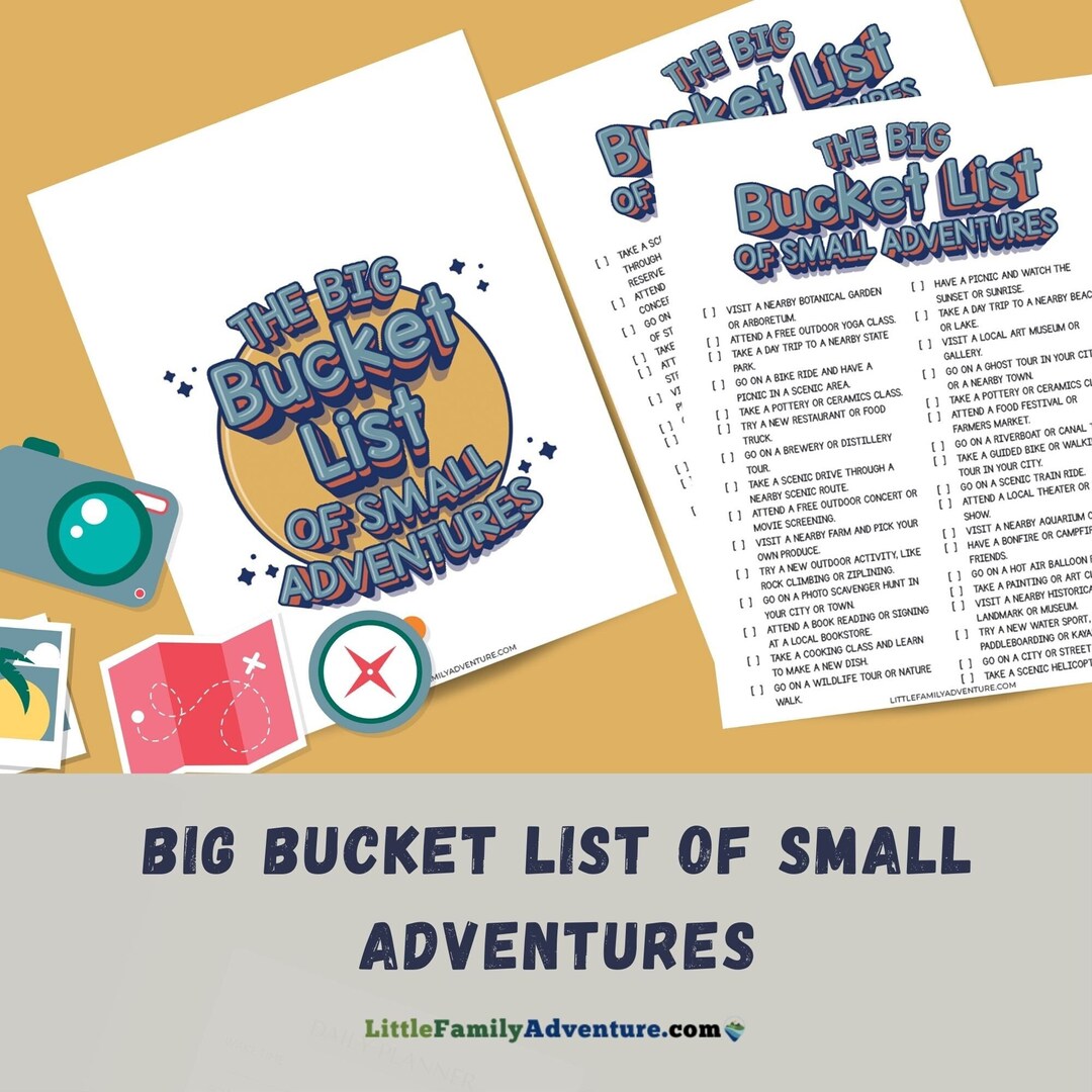 Big Bucket List of Small Adventures | Experience Checklist for Families ...