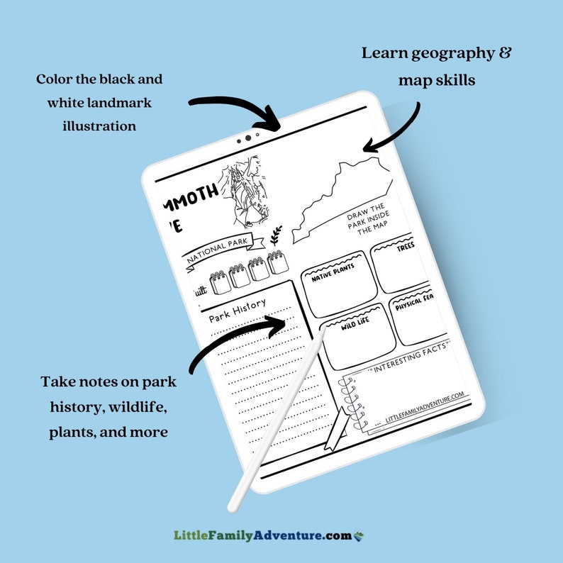 National Park Research Pages | National Park Coloring Sheets | Grand ...