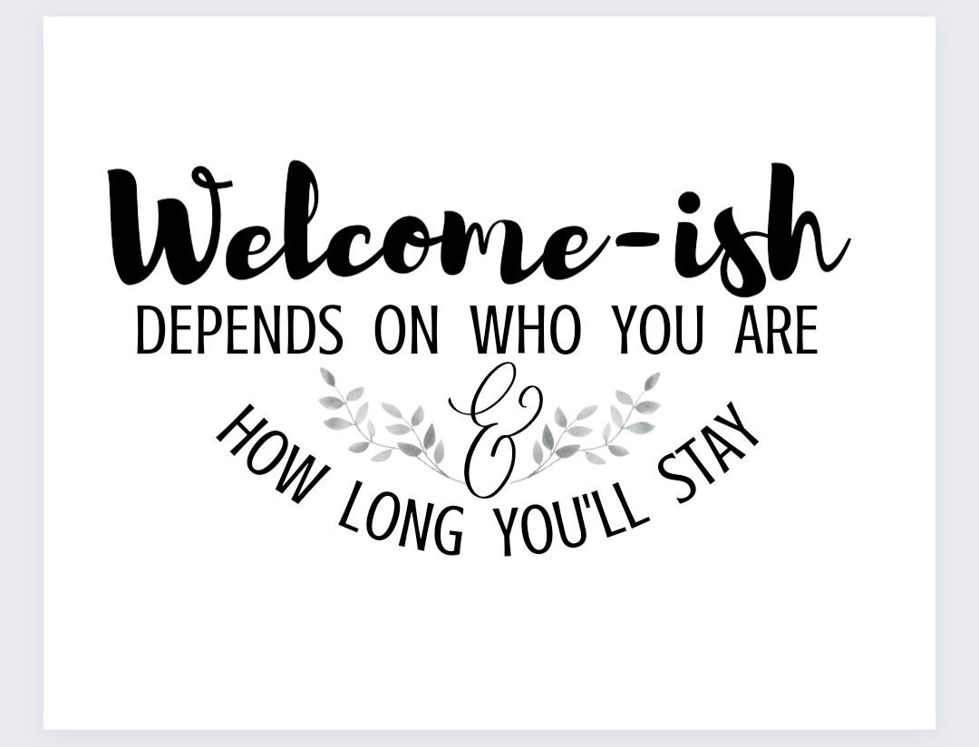 Welcome-ish...saying Printable - Etsy