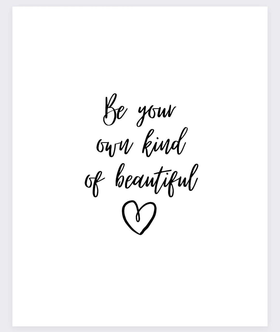 Be Your Own Kind...saying Printable - Etsy