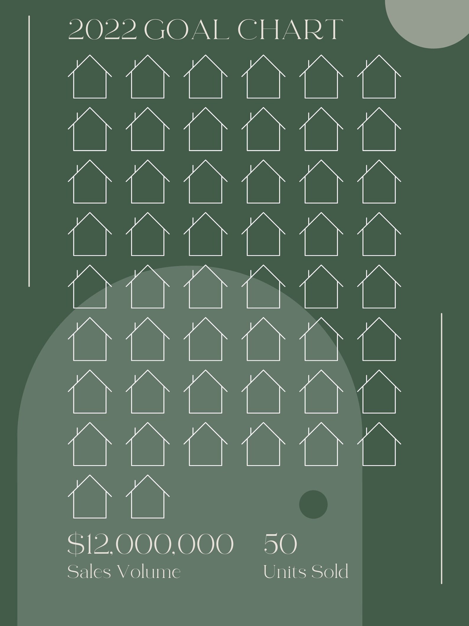 Real Estate Goal Chart | Printable Editable Personalize Goal Tracker ...