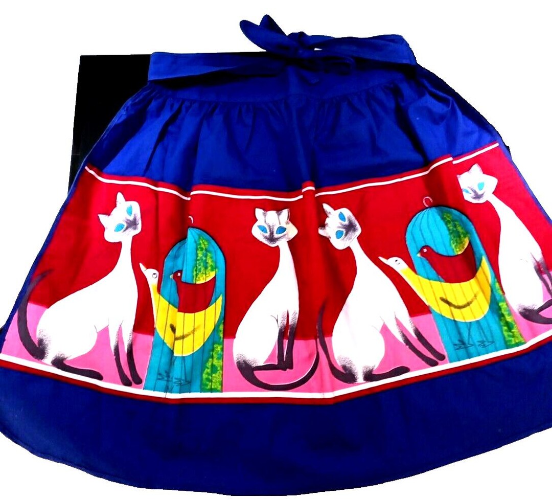 RARE 1950's St Michael Vintage Pinny Half Apron Atomic MCM / Retro ...