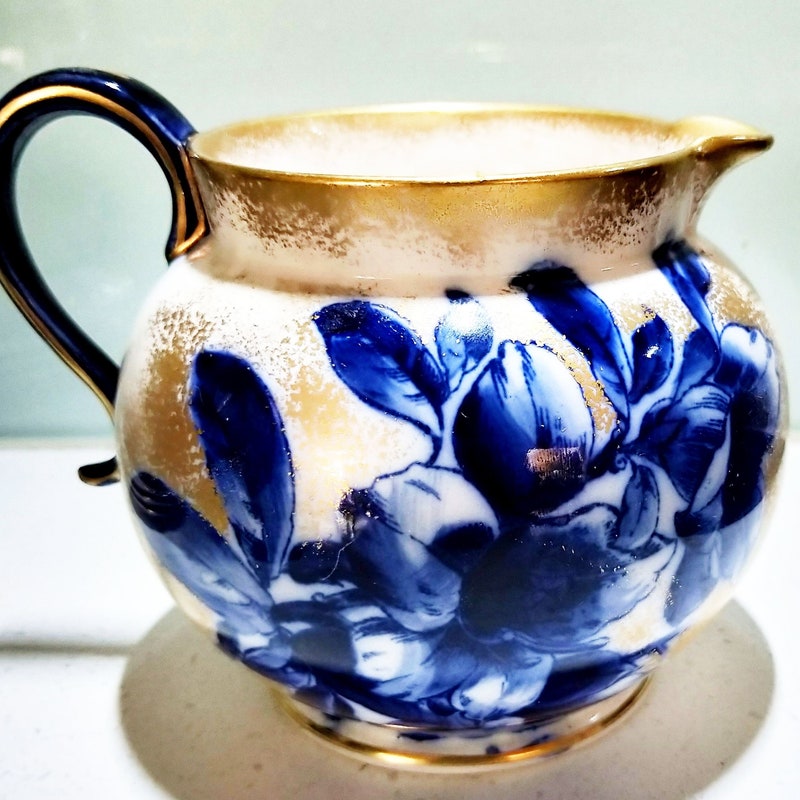 Flow Blue Pitcher - Etsy