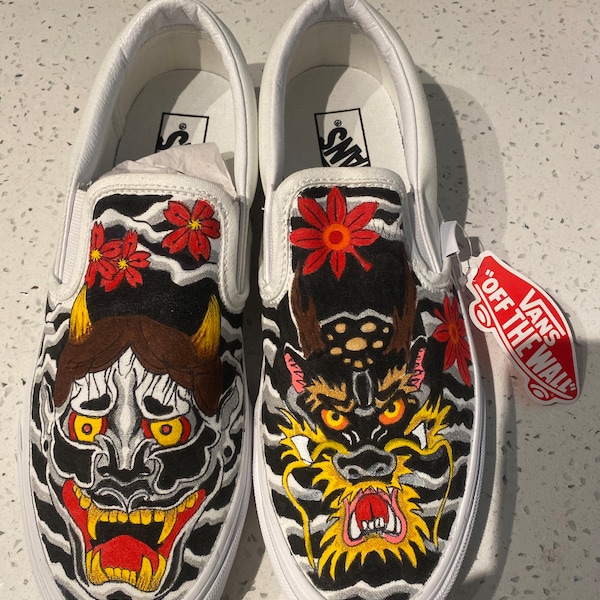 Custom Vans Slip Ons - Etsy