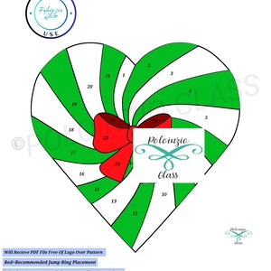 Candy Heart Stained Glass Pattern Digital PDF PNG Download - Etsy