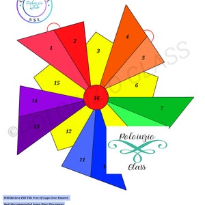 Pinwheel Stained Glass Pattern Commercial Hobby Use PDF PNG Digital ...