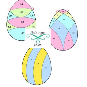 Easter Egg Stained Glass Pattern Set Digital PDF Download - Etsy