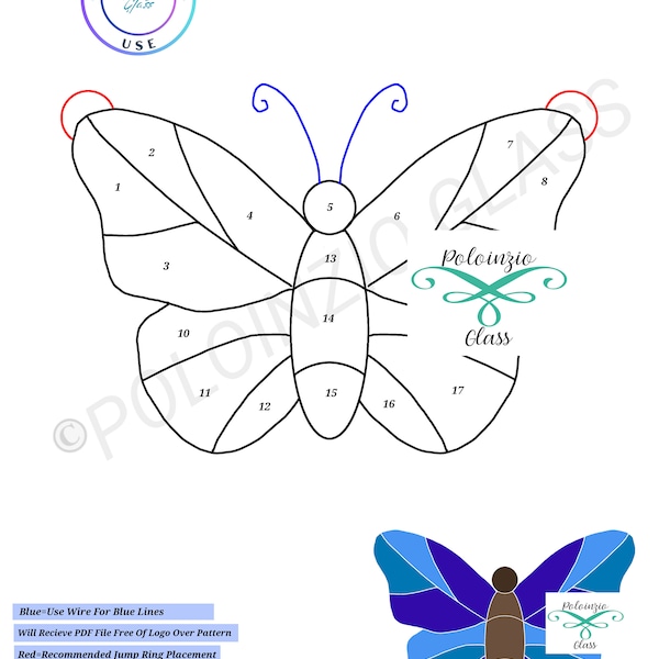 Butterfly Stained Glass - Etsy