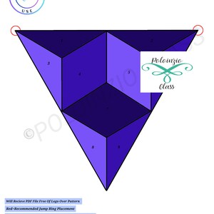 Geometric Triangle Stained Glass Pattern Commercial or Hobby Use ...