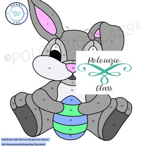 Easter Bunny Stained Glass Pattern Digital PDF PNG Download - Etsy