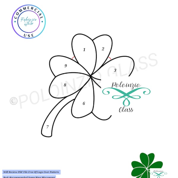 Four Leaf Clover Stained Glass Pattern - Etsy