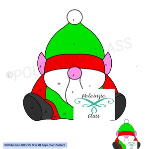 Elf Gnome Stained Glass Pattern Digital PDF PNG Download - Etsy