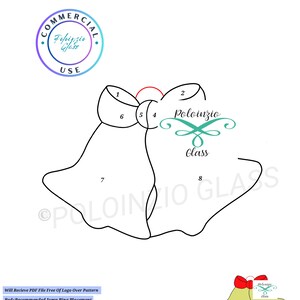 Bells Stained Glass Pattern Commercial or Hobby Use Digital PDF PNG ...