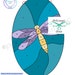 Dragonfly Suncatcher Stained Glass Pattern Commercial or Hobby Use ...