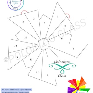 Pinwheel Stained Glass Pattern Commercial Hobby Use PDF PNG Digital ...