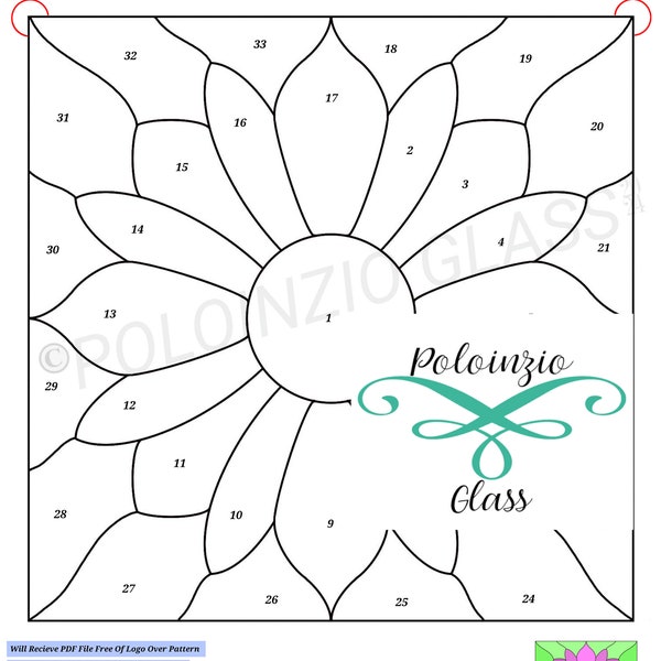 Wildflower Stained Glass Pattern - Etsy