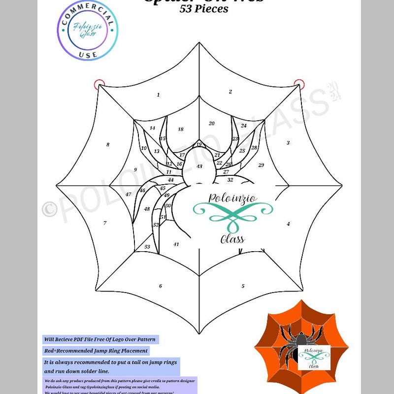 Spider Web Stained Glass - Etsy