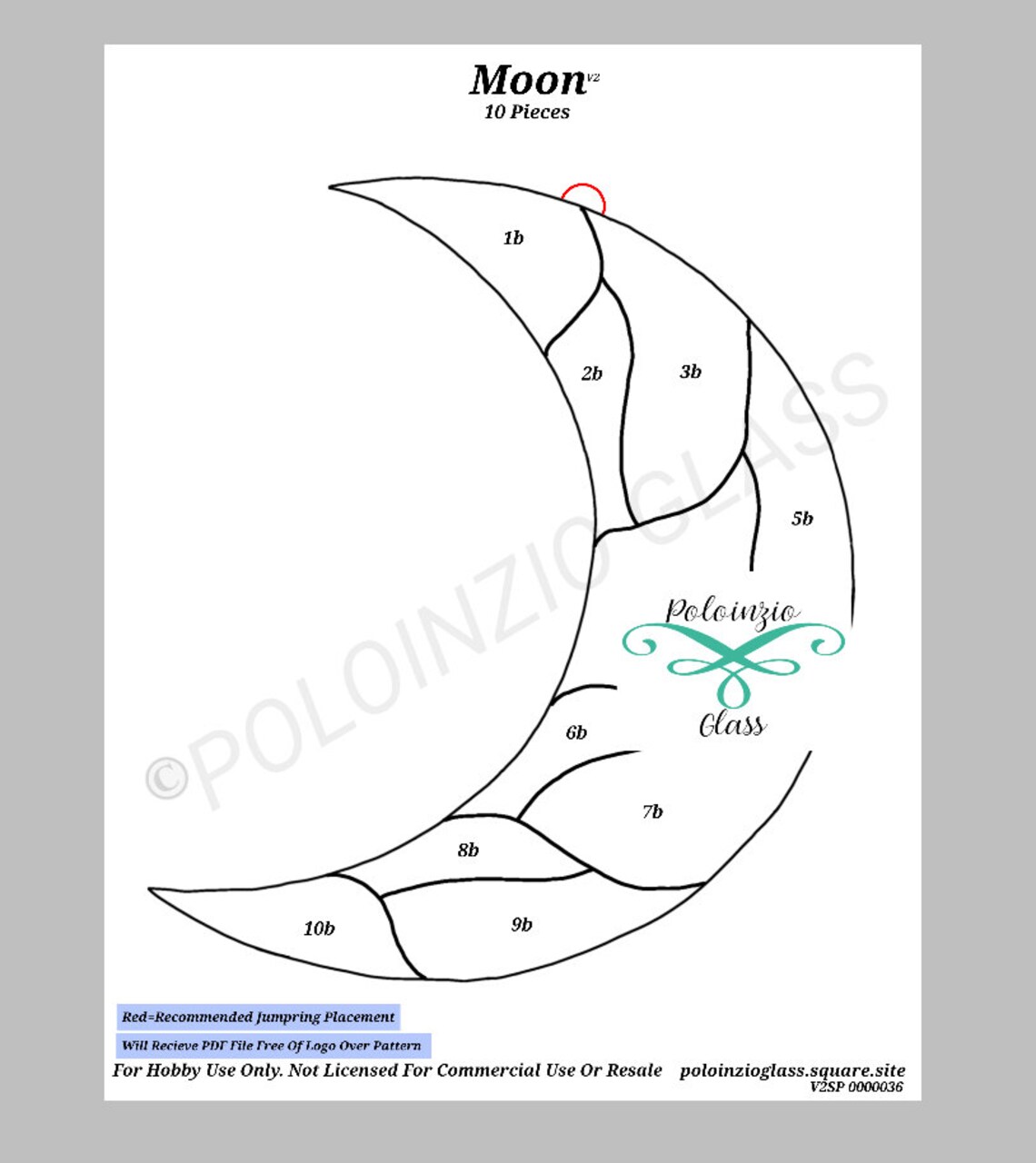 Crescent Moon Stained Glass Pattern Download PDF - Etsy
