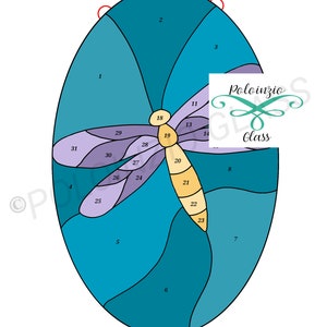 Dragonfly Suncatcher Stained Glass Pattern Digital PDF Download - Etsy