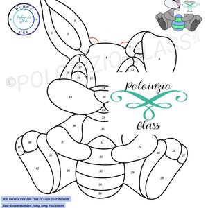 Easter Bunny Stained Glass Pattern Digital PDF PNG Download - Etsy