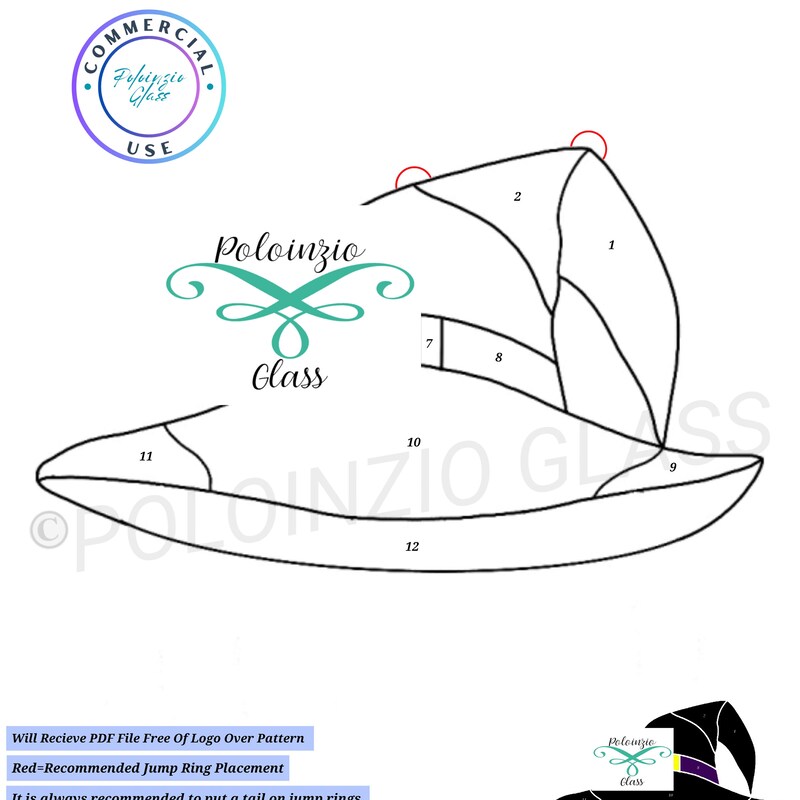 Witches Hat Stained Glass Lamp - Etsy
