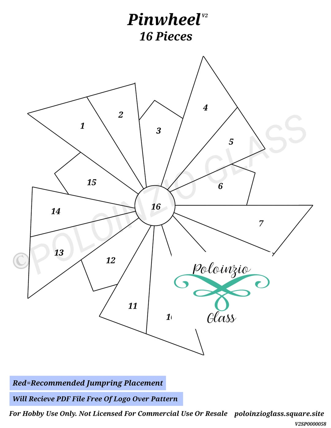 Pinwheel Stained Glass Pattern PDF Digital Download - Etsy Canada