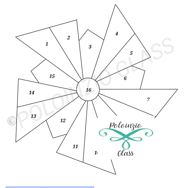 Stained Glass Pinwheel Pattern - Etsy