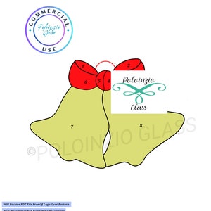 Bells Stained Glass Pattern Commercial or Hobby Use Digital PDF PNG ...