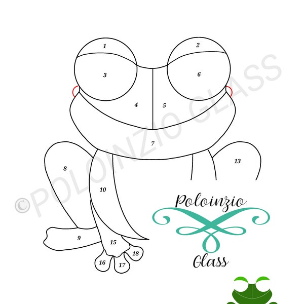 Stained Glass Pattern Frog - Etsy