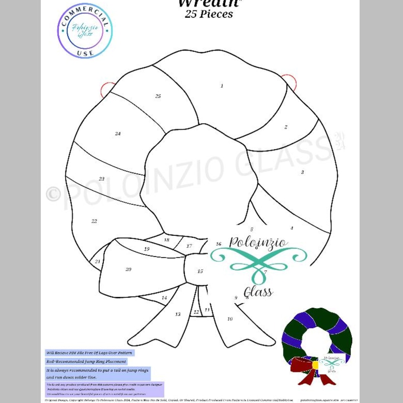 Stained Glass Wreath - Etsy