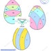 Easter Egg Stained Glass Pattern Set Commercial or Hobby Use Digital ...